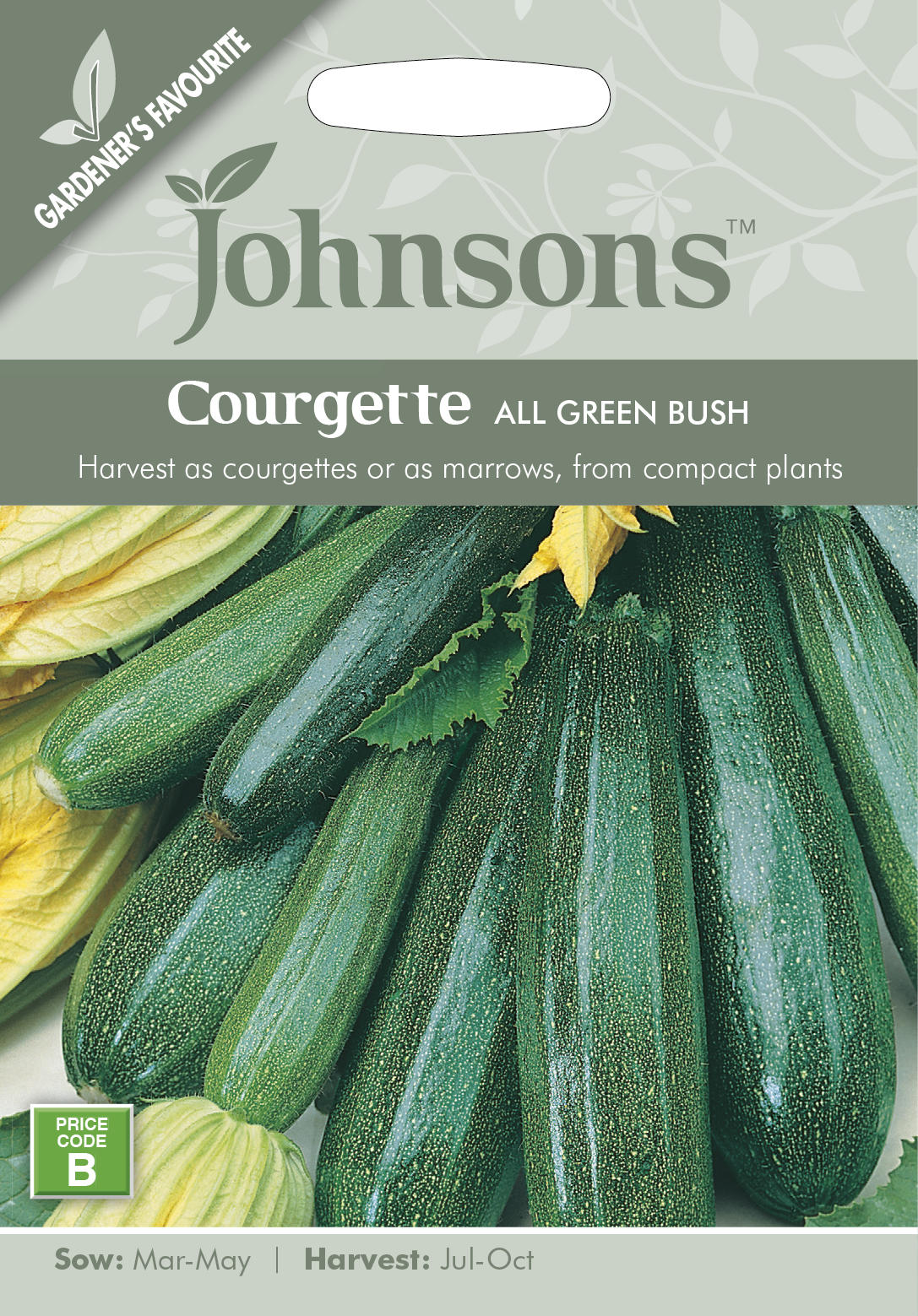 【楽天市場】【種子】Johnsons Seeds Courgette All Green Bush クルジェット（スカッシュ） オール ...