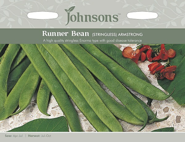 【楽天市場】【種子】Johnsons Seeds Runner Bean (STRINGLESS) ARMSTRONG ランナー・ビーン ...