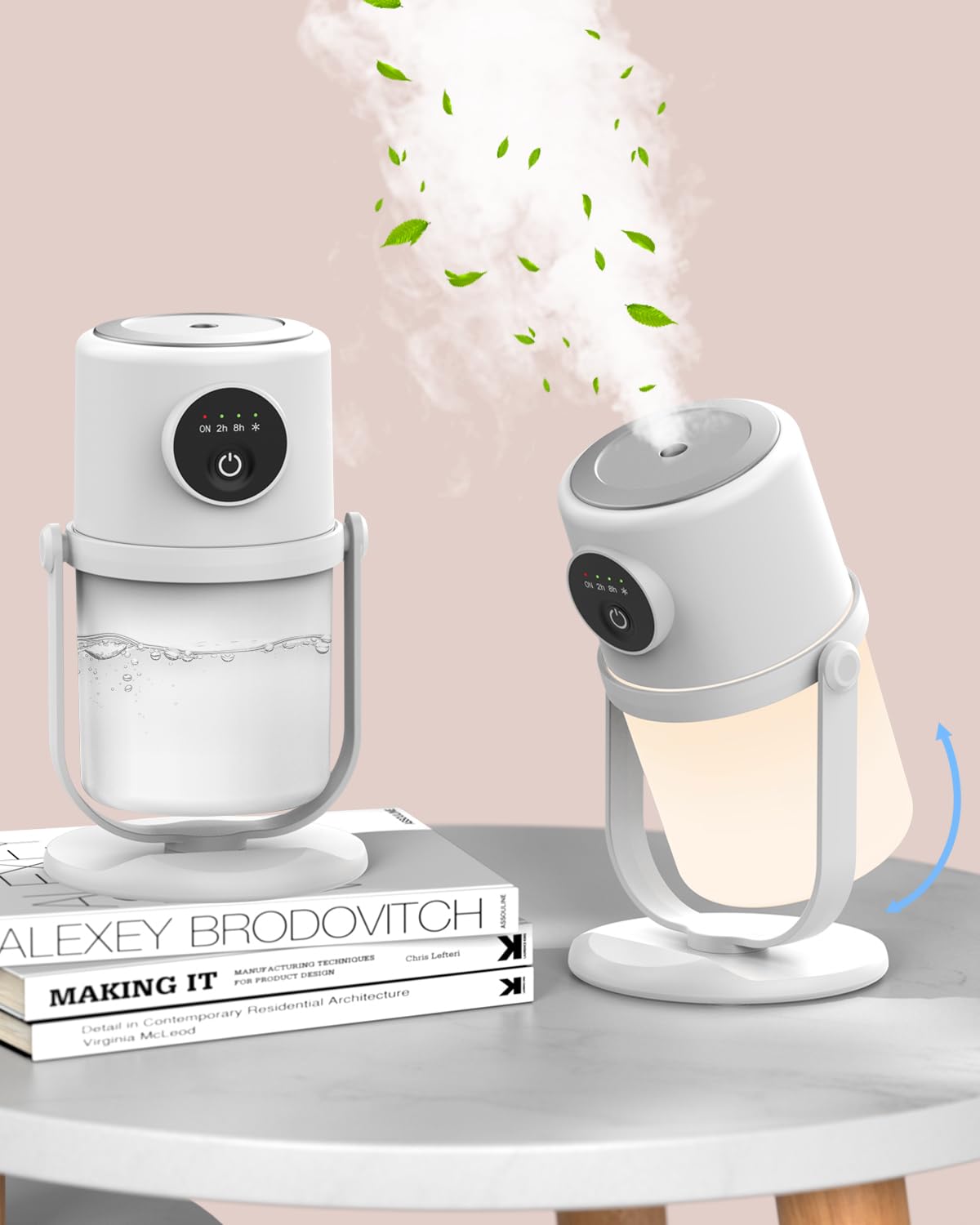 【楽天市場】★10％OFFクーポン+P5倍★ 【2025新発売·加湿器】 加湿器 卓上 小型 300ml 大容量 アロマ対応 アロマディフューザー ナノミスト 加 湿器 かしつき 6-10畳 ...