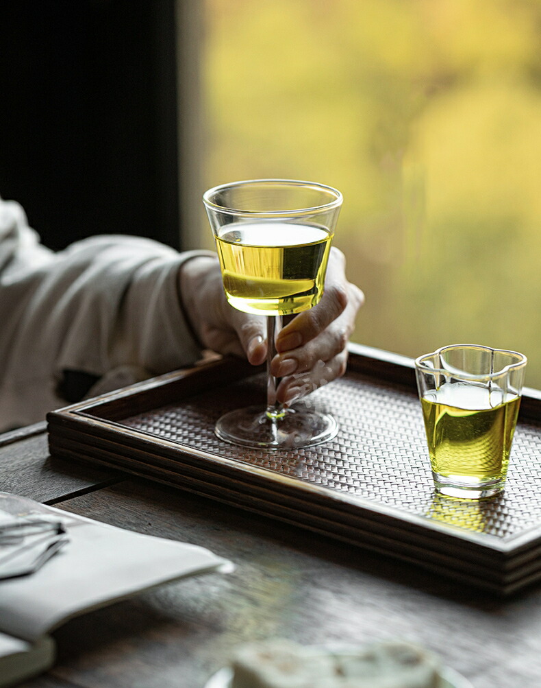 IwaiLoft 美しい脚付グラス ゴブレット 100ml 耐熱ガラス ワイングラス ブランデーグラス シャンパングラス ティーカップ ティーグラス カクテルグラス 電子レンジOK 贈り物 ...