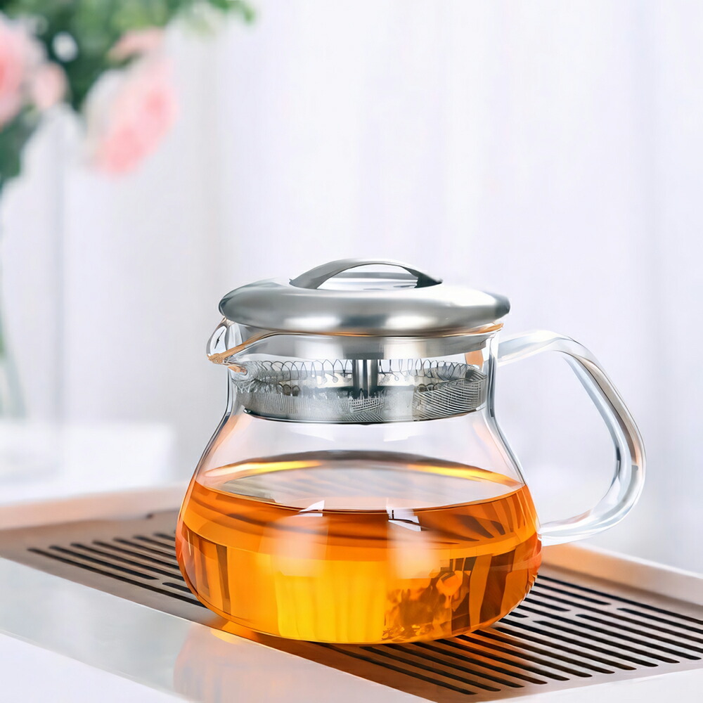 【楽天市場】【最新の500ml】IwaiLoft ワンタッチ ティーポット 耐熱ガラス ガラスポット ガラス急須 コーヒーポット コーヒーサーバー 紅茶ポット 1~2人用扱いやすいティーポット ...