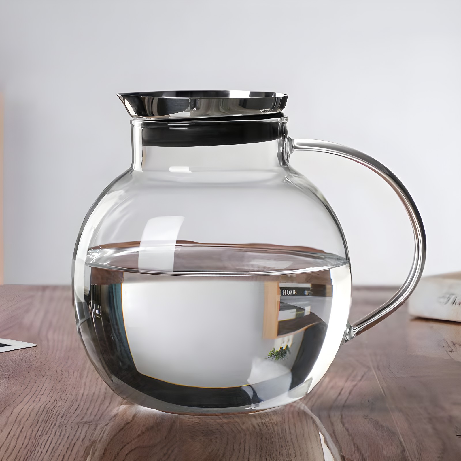 【楽天市場】IwaiLoft ピッチャー 冷水筒 1800ml 耐熱ガラス 麦茶ポット ガラスポット ステンレス鋼のカバー ウォーターピッチャー ウォーターカラフェ クリア ジャグ フルーツ ...