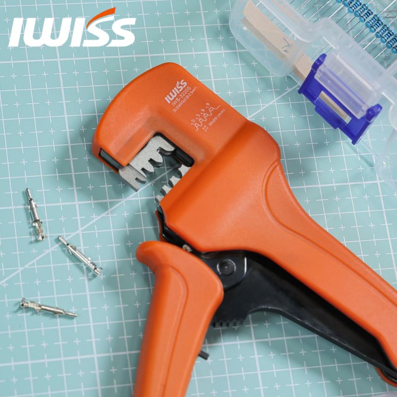 【楽天市場】【6/16は最大P7倍&クーポン】 IWISS アイウィス JSTコネクタ用 圧着ペンチ 圧着工具 同時圧着 ラチェット式 オープンバレル 0.03-0.5mm2 極小端子対応 ...