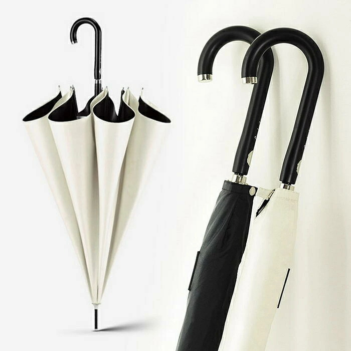 【楽天市場】長傘 レディース/メンズ おしゃれ 長傘 晴雨兼用傘 日傘 雨傘 ワンタッチ 大きめ103cm 梅雨対策 無地 耐風長傘 無地和風傘 撥水加工 頑丈な8本骨 長傘 UVカット 完全 ...