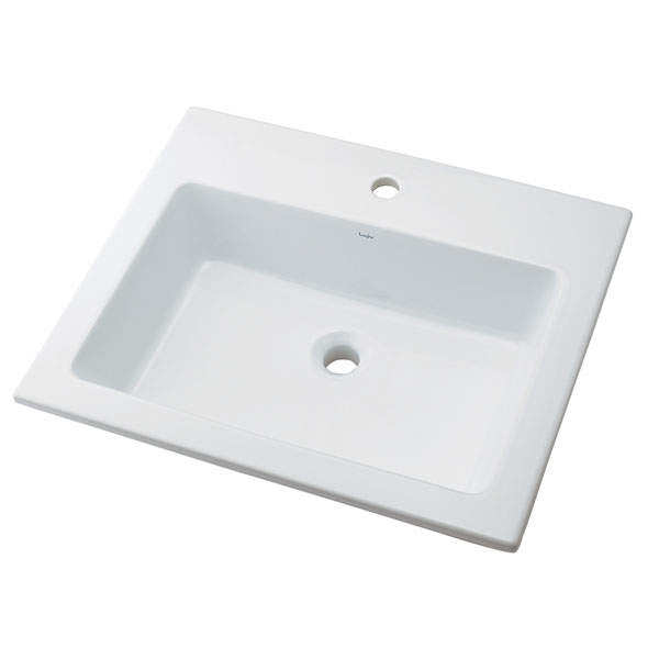 【楽天市場】カクダイ 角型洗面器 1ホール 493-008：J-relife