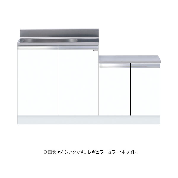 【楽天市場】ワンド 薄型 一体型流し台 壁出し水栓仕様 間口120cm KTD4-80-120K (左・右／カラー2色)：J-relife