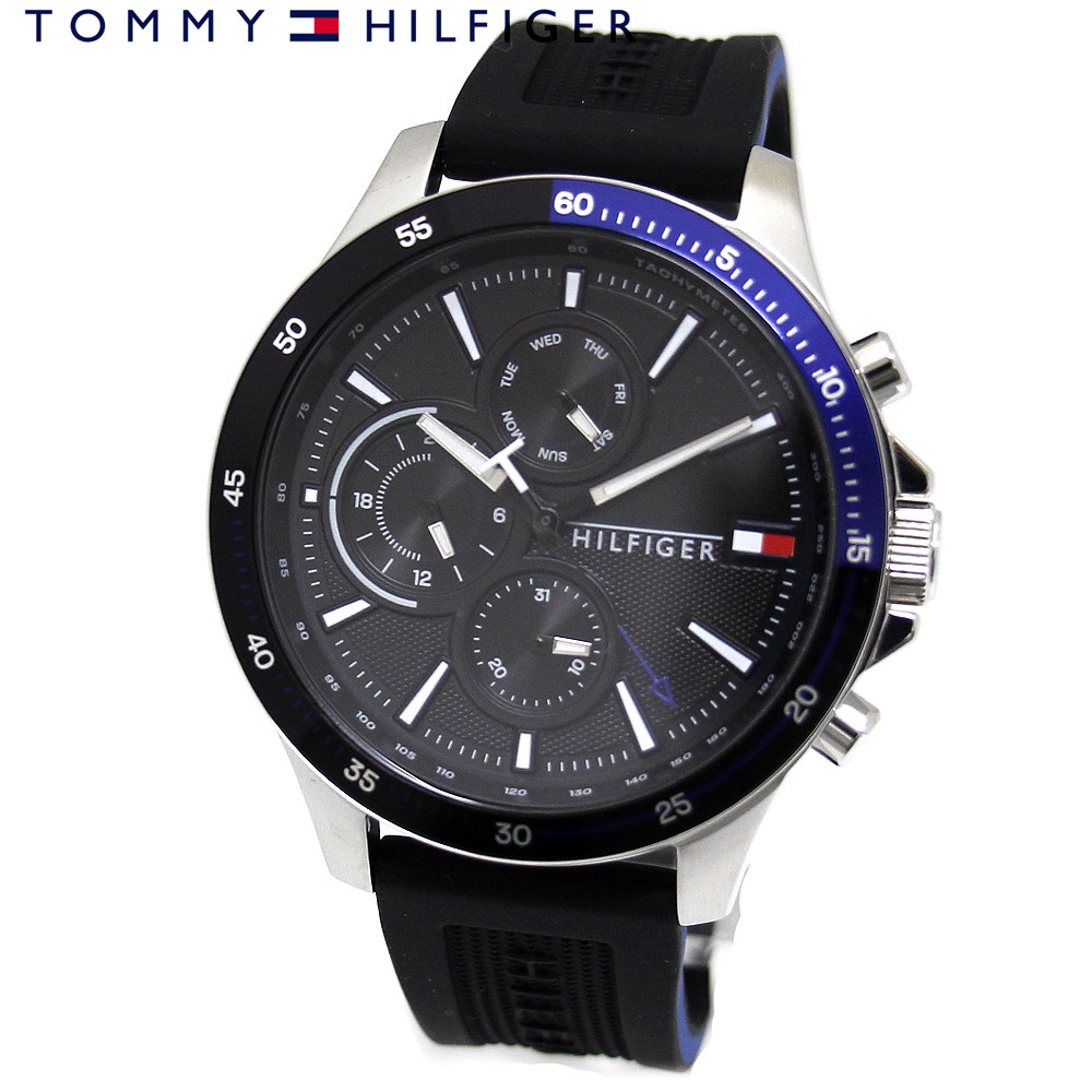 【楽天市場】TOMMY HILFIGER トミーヒルフィガー 1791724 メンズ 腕時計 男性用 アナログ クォーツ ブラック プレゼント ...