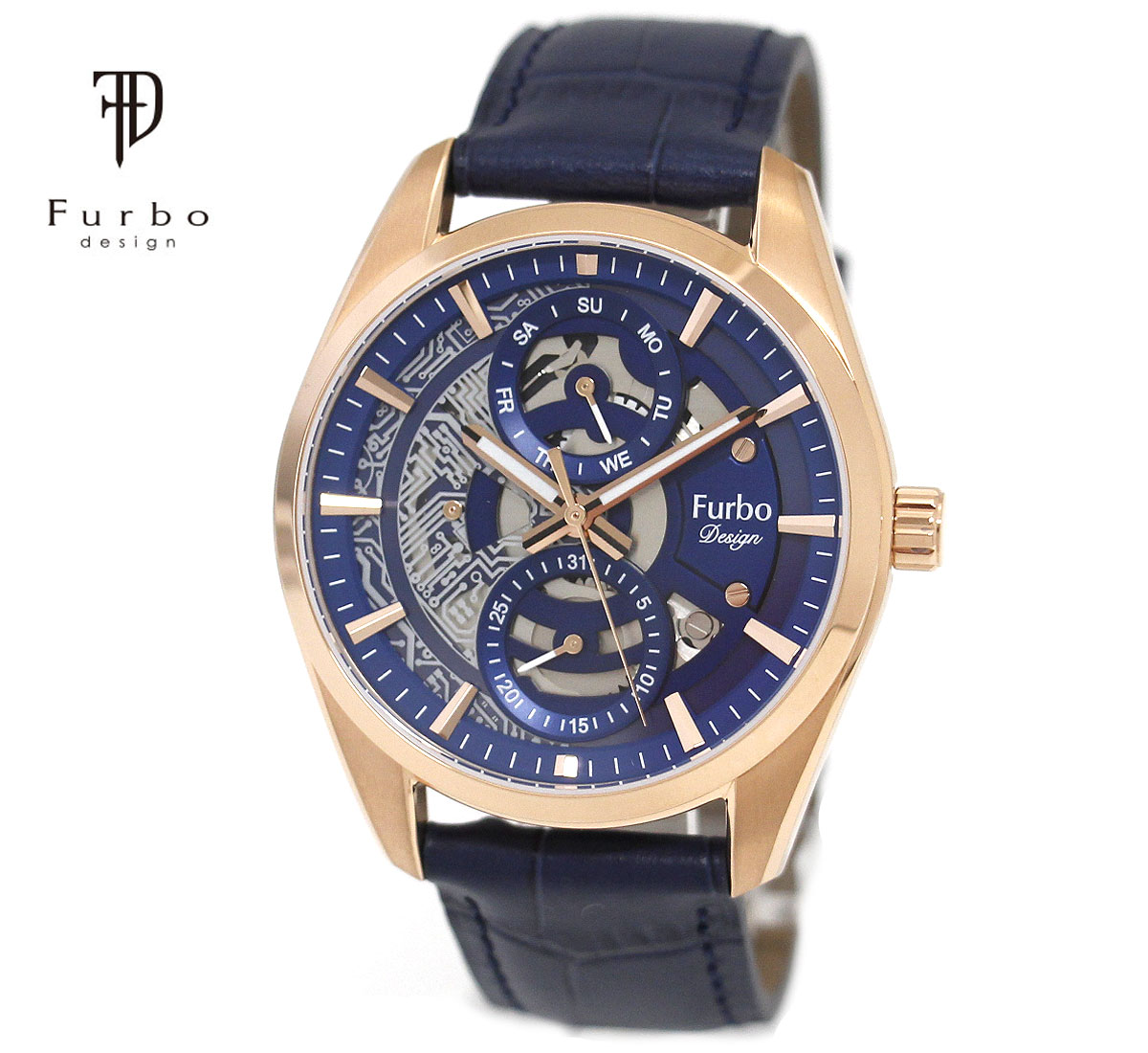 【楽天市場】Furbo design NF05W-PGNV フルボ ELECTRO エレクトロ 腕時計 メンズ 男性用 クオーツ バック ...