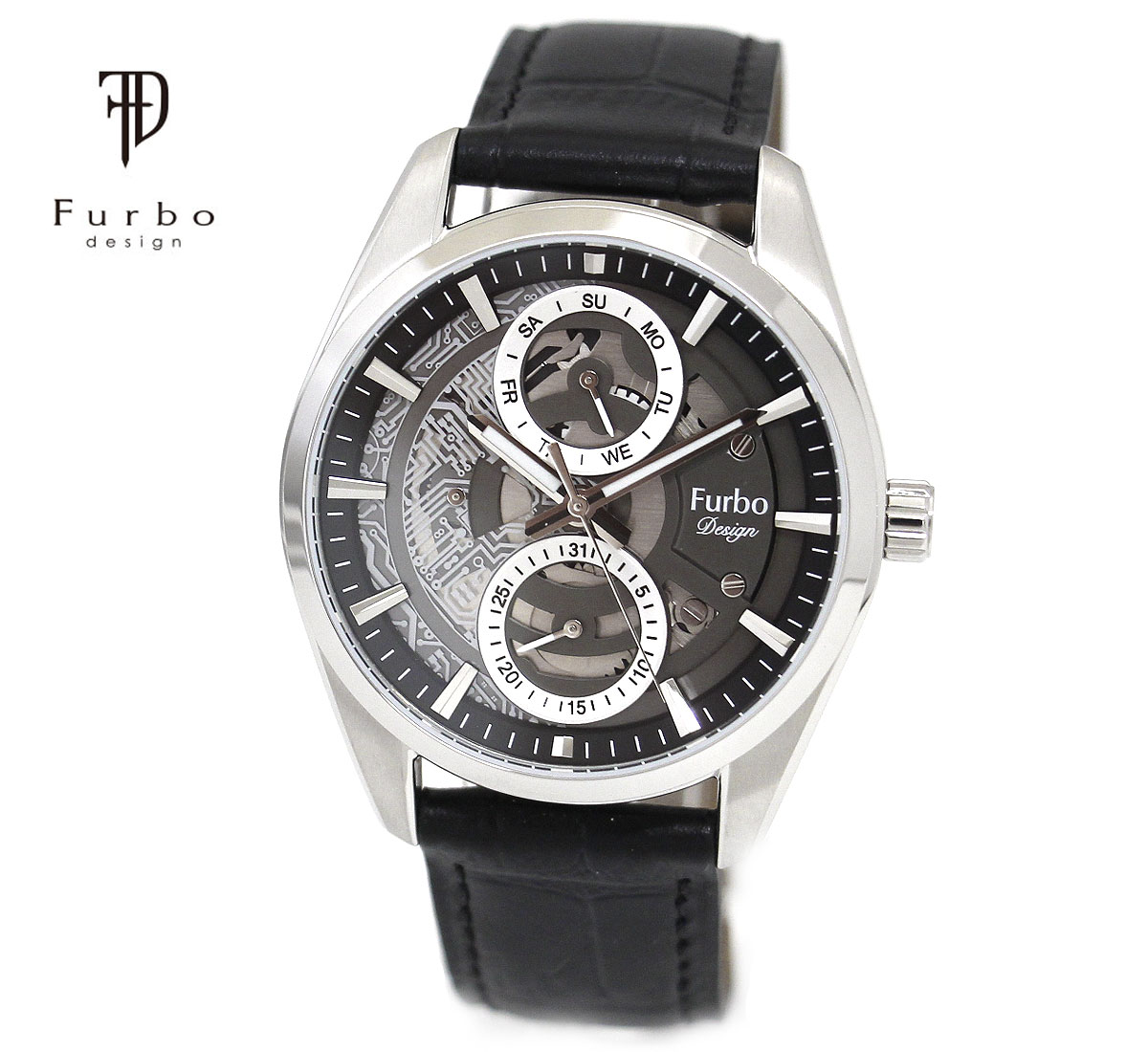 【楽天市場】Furbo design NF05W-SSBK フルボ ELECTRO エレクトロ 腕時計 メンズ 男性用 クオーツ バック ...
