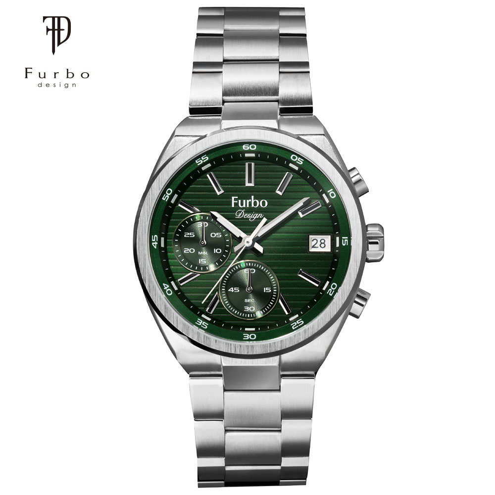【楽天市場】Furbo design NF06W-SSGRフルボ Lavora Chronograph 腕時計 メンズ 男性用 クオーツ ...