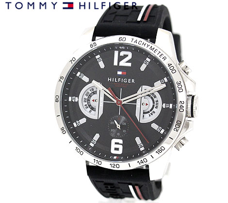 【楽天市場】TOMMY HILFIGER トミーヒルフィガー 1791473 メンズ 腕時計 アナログ クォーツ ブラック ラバー 男性 ...