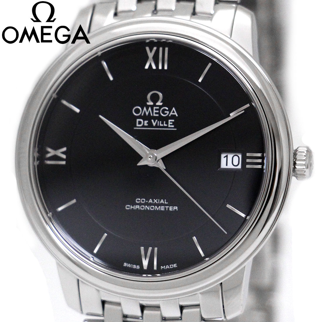 【楽天市場】OMEGA オメガ 424.10.37.20.01.001 DE VILLE デ・ヴィル PRESTIGE プレステージ 36.8MM ステンレス メンズ 男性用 腕時計 自動巻 ...