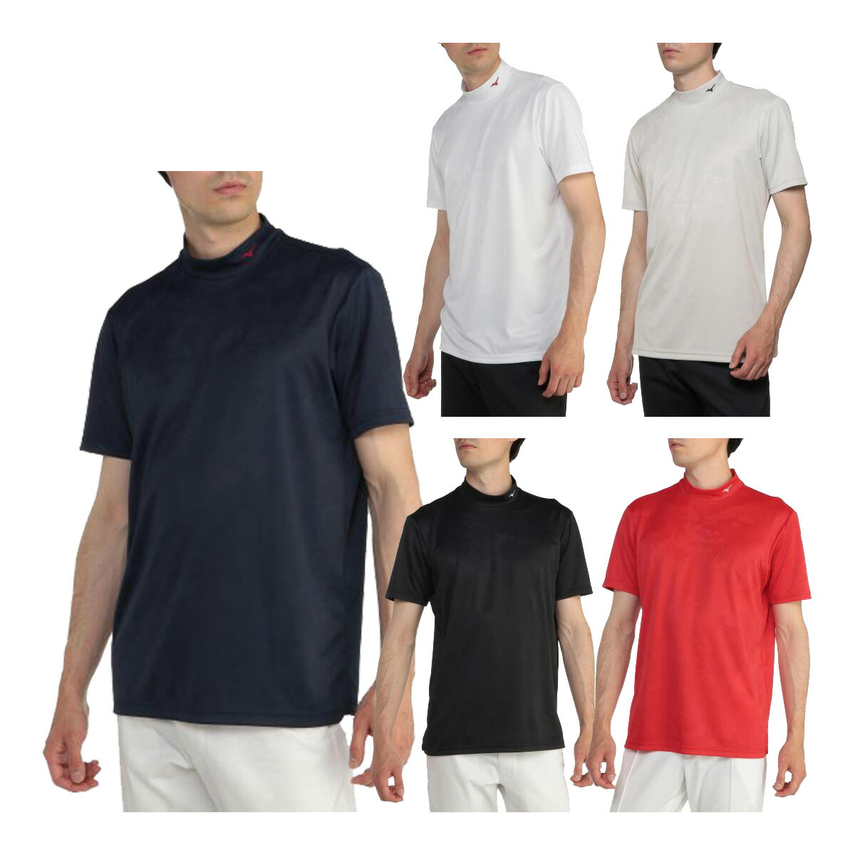 【楽天市場】ミズノ ゴルフ ダブルジャガード 半袖モックネックシャツ メンズ E2MA2023 ゴルフウェア：Jack Trade