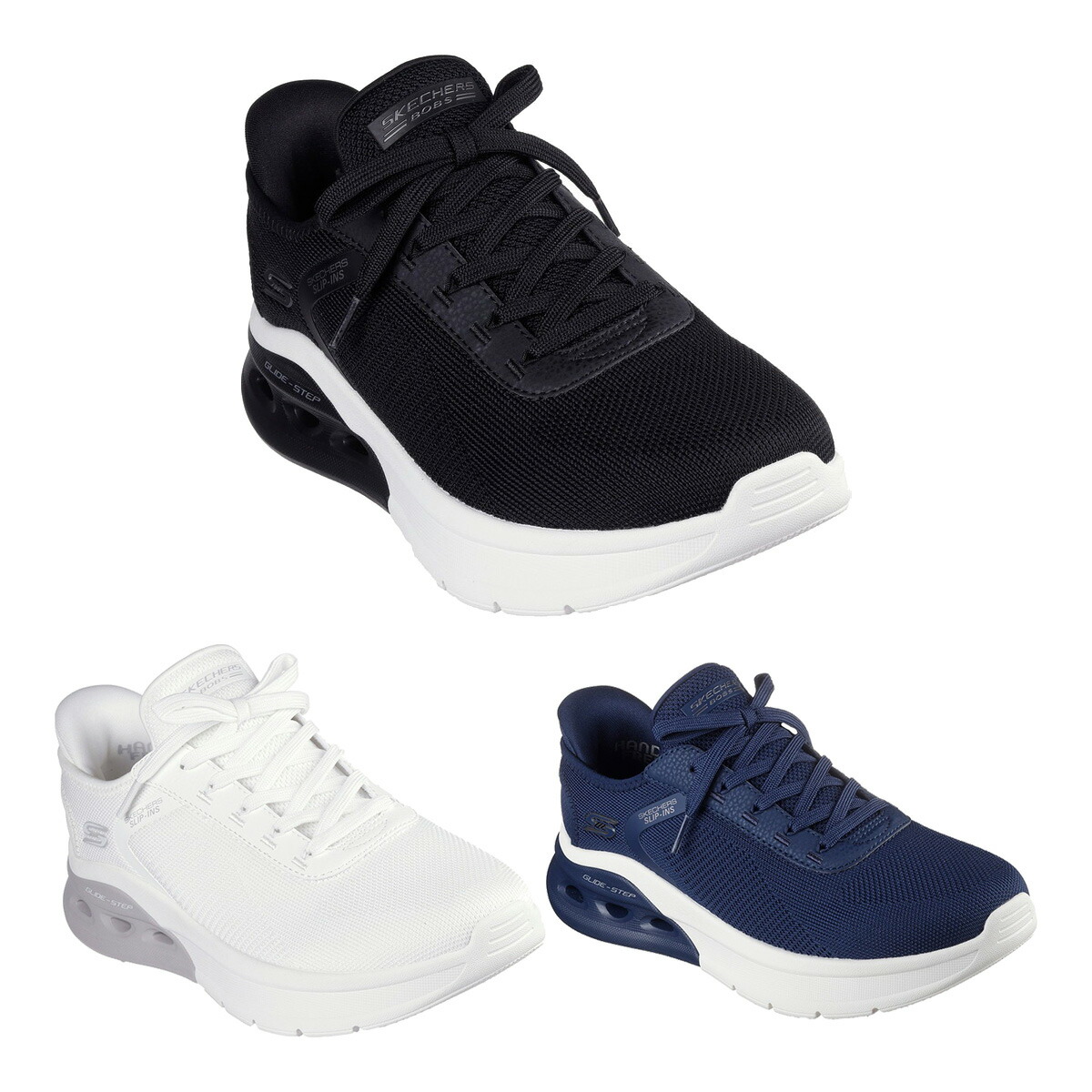 【楽天市場】スケッチャーズ Skechers スニーカー スリップインズ ボブス ARC ウェーブス 2.0 メンズ 118317 Slip ...