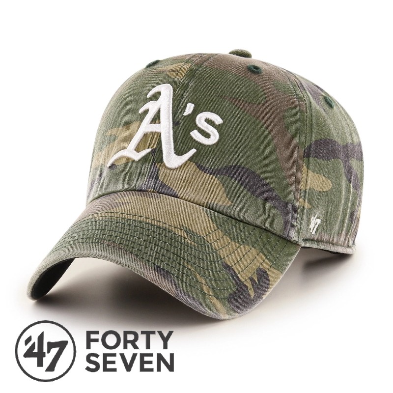 【楽天市場】47brand フォーティーセブン Athletics Camo ’47 CLEAN UP キャップ 帽子 アスレチックス ...