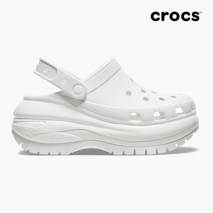 【楽天市場】クロックス メガクラッシュ クロッグ CROCS MEGA CRASH CLOG WHITE 207988 100[サンダル ...