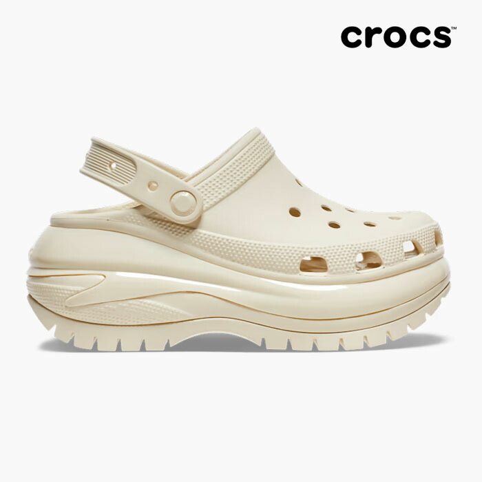 【楽天市場】クロックス メガクラッシュ クロッグ CROCS MEGA CRASH CLOG BONE 207988 2Y2[サンダル メンズ ...