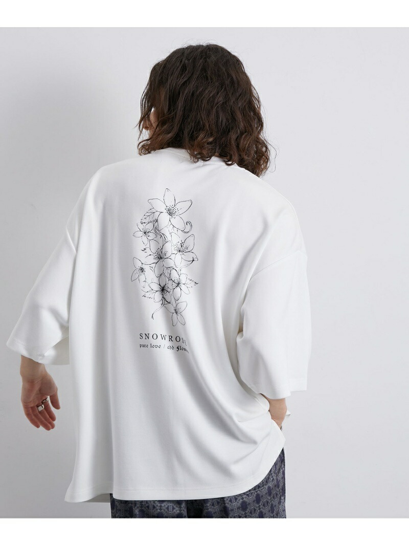 【楽天市場】【SALE／50%OFF】フラワープリントTシャツ JUNRed ジュンレッド トップス カットソー・Tシャツ ホワイト グリーン ...
