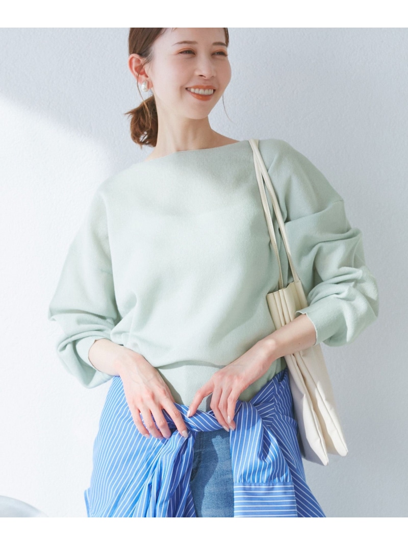 【楽天市場】スポンジシアーニットプルオーバー ROPE' PICNIC ロペピクニック トップス ニット ピンク ホワイト グレー グリーン ...