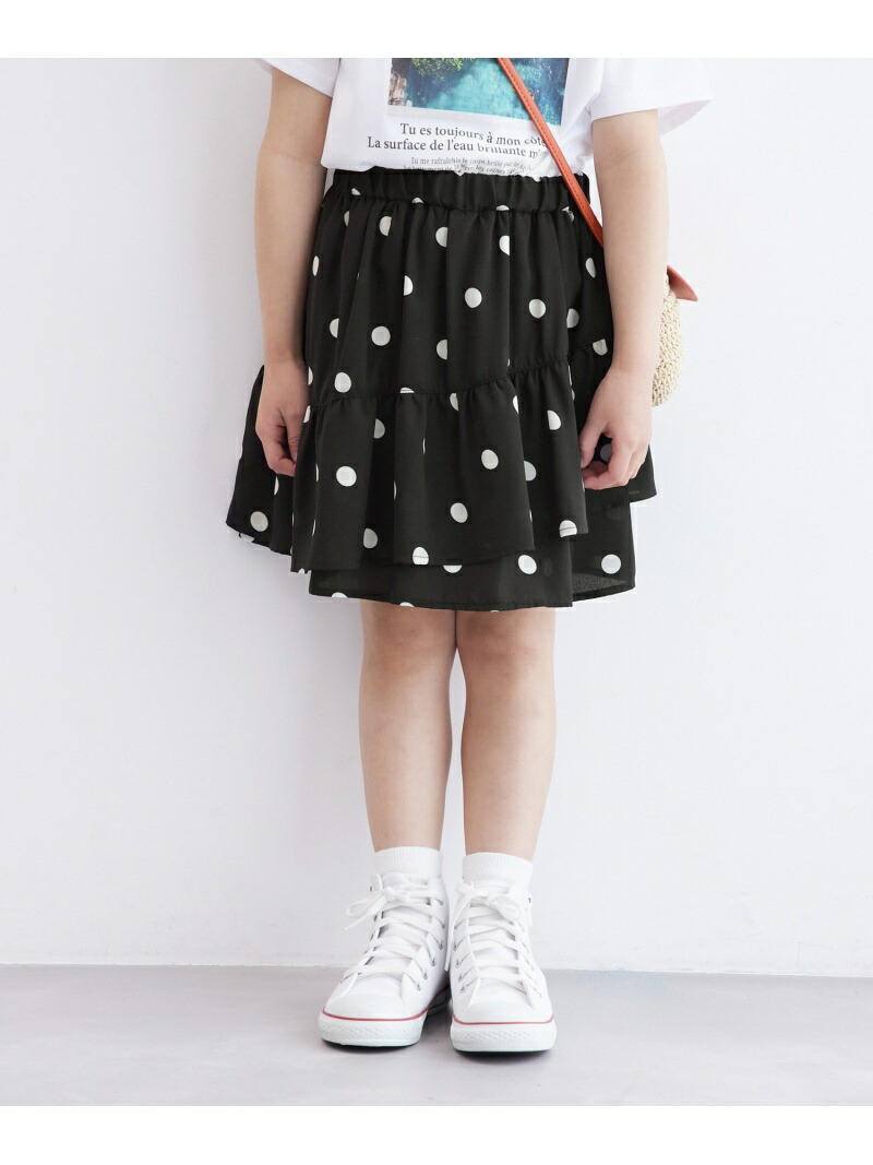 【楽天市場】【SALE／60%OFF】【KIDS】リンクコーデ/ドット柄アシメントリーフリルスカート ROPE' PICNIC KIDS ロペ ...