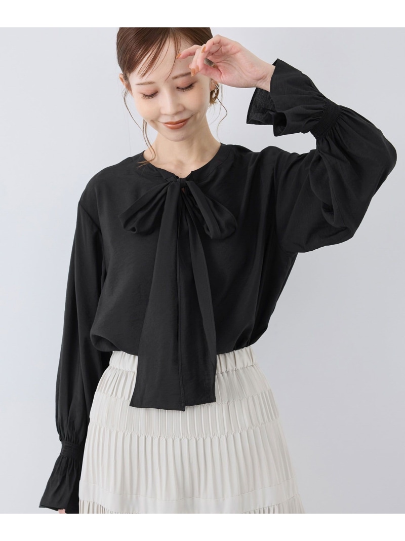 【楽天市場】前後2WAY/BIGリボンブラウス ROPE' PICNIC ロペピクニック トップス シャツ・ブラウス ブラック ホワイト パープル【先行予約】*【送料無料】[Rakuten ...