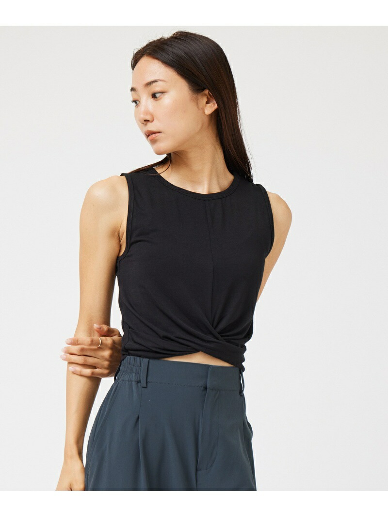 【楽天市場】【alo】COVER TANK カバータンクトップ NERGY ナージー トップス ノースリーブ・タンクトップ ブラック ホワイト ...