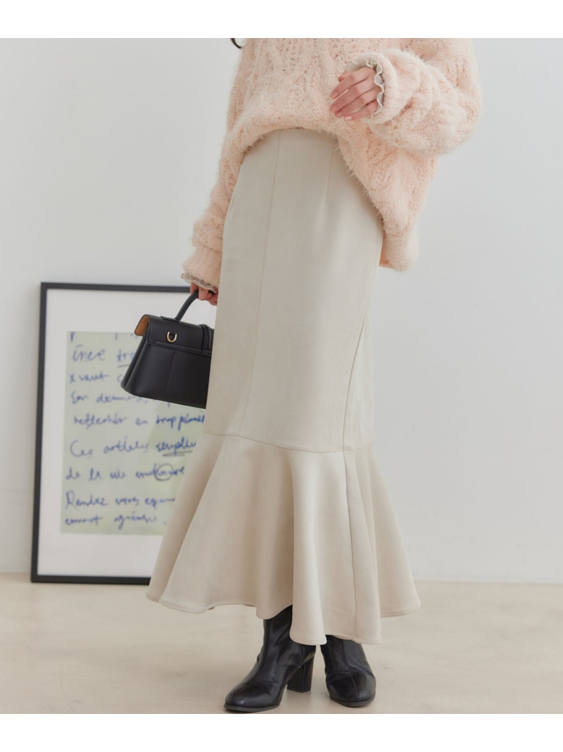 【楽天市場】【SALE／30%OFF】【洗える】エコスエードマーメイドロングスカート VIS ビス スカート その他のスカート ベージュ ホワイト ブルー【RBA_E】【送料無料 ...