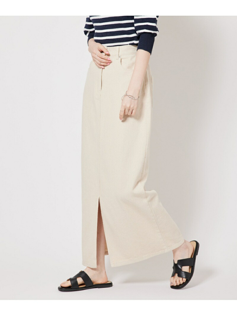 【楽天市場】【SALE／40%OFF】【EC限定】デニムツイルストレートスカート JAYRO ジャイロ スカート その他のスカート ホワイト ネイビー【RBA_E】[Rakuten ...