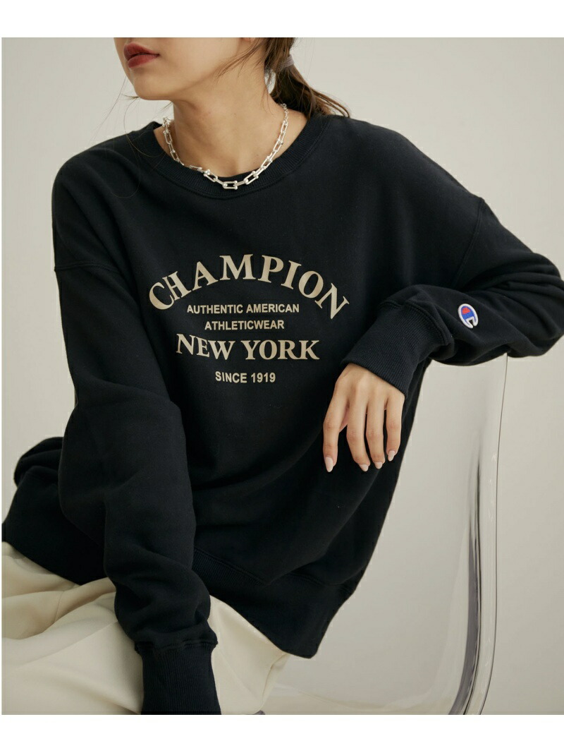 【楽天市場】【Champion】【洗える】クルーネックカレッジ風ロゴスウェット【sustainable】 VIS ビス トップス スウェット ...