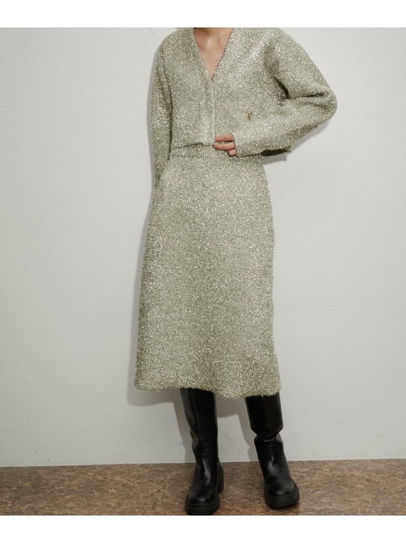 【楽天市場】【venit for ADAM ET ROPE'】Metallic Shaggy Skirt ADAM ET ROPE ...