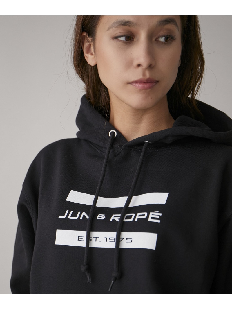 【楽天市場】【WEB限定】【ユニセックス】ロゴ入り裏パイルスウェットパーカー JUN&ROPE' ジュンアンドロペ トップス パーカー・フーディー ネイビー ブラック グレー【送料無料 ...