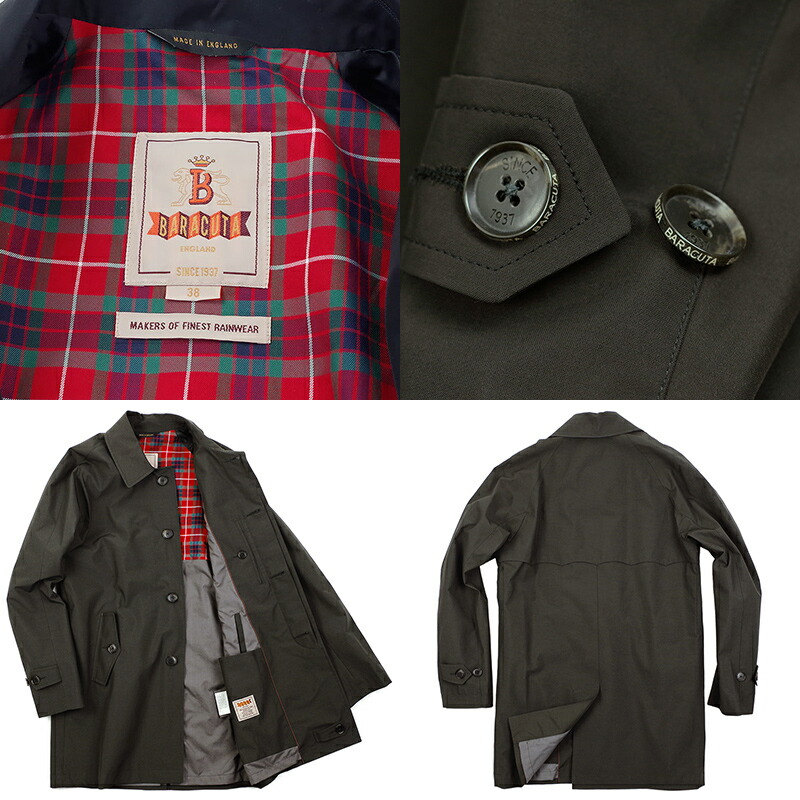 【楽天市場】バラクータ BARACUTA G10 オリジナルトレンチコート (英国製 ORIGINAL TRENCH ステンカラーコート 即納 ...
