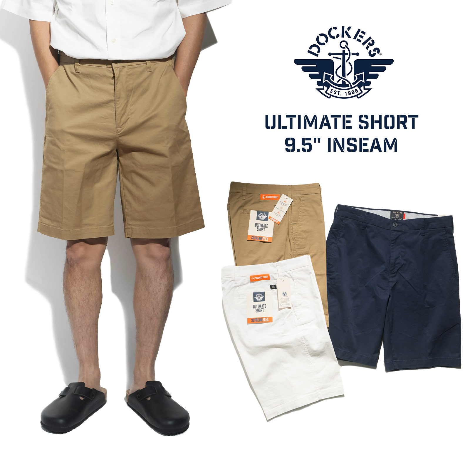 【楽天市場】【11/20 20時～エントリーでP5倍】ドッカーズ DOCKERS アルティメット9.5インチショーツ ｜ メンズ 30-42 ...