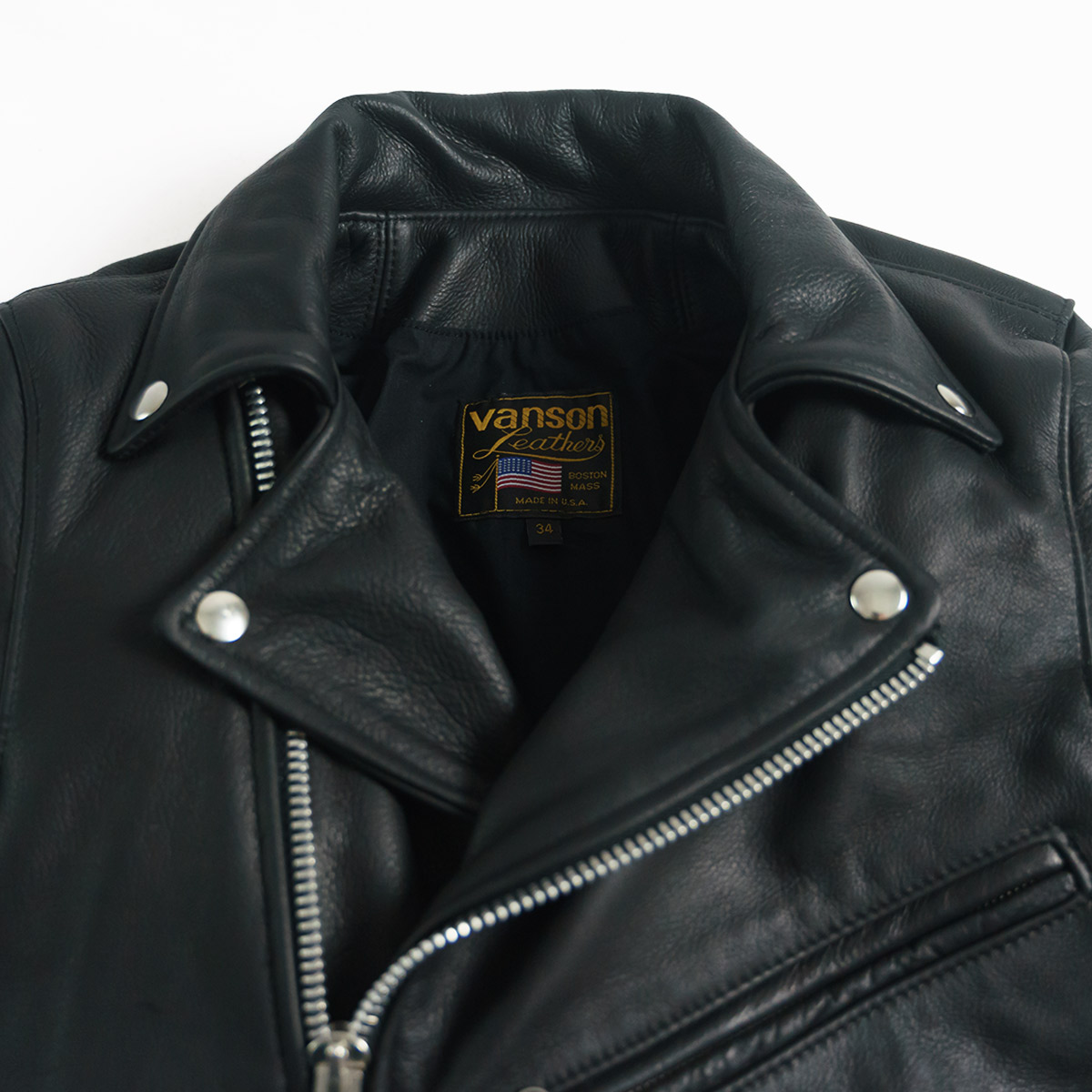 【楽天市場】バンソン VANSON C2R ダブルライダース ソフトカウレザー スキニアーフィット シルバージップ ｜ メンズ ライダース レザージャケット アメリカ製 革ジャン スリム ...