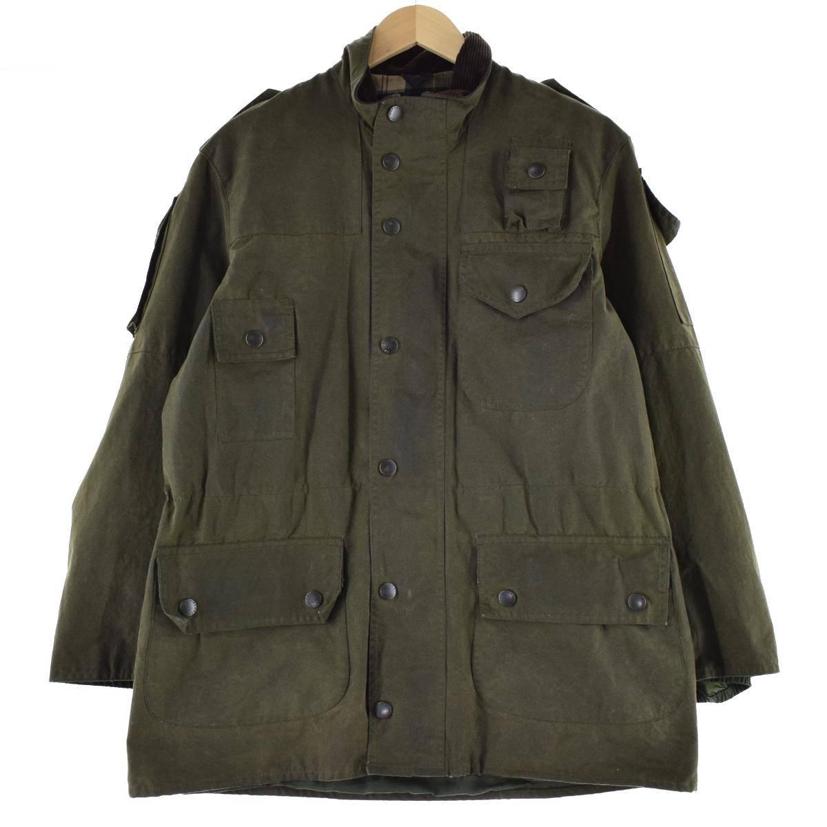 【楽天市場】古着 バブアー Barbour COWEN COMMANDO JACKET ワックスコットン オイルドジャケット 英国製 メンズS ...