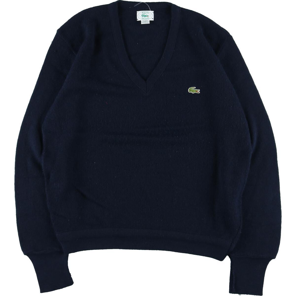 【楽天市場】古着 80~90年代 ラコステ LACOSTE IZOD Vネック アクリルニットセーター USA製 メンズL ヴィンテージ /eaa323383 【中古】 【230410】：古着屋JAM