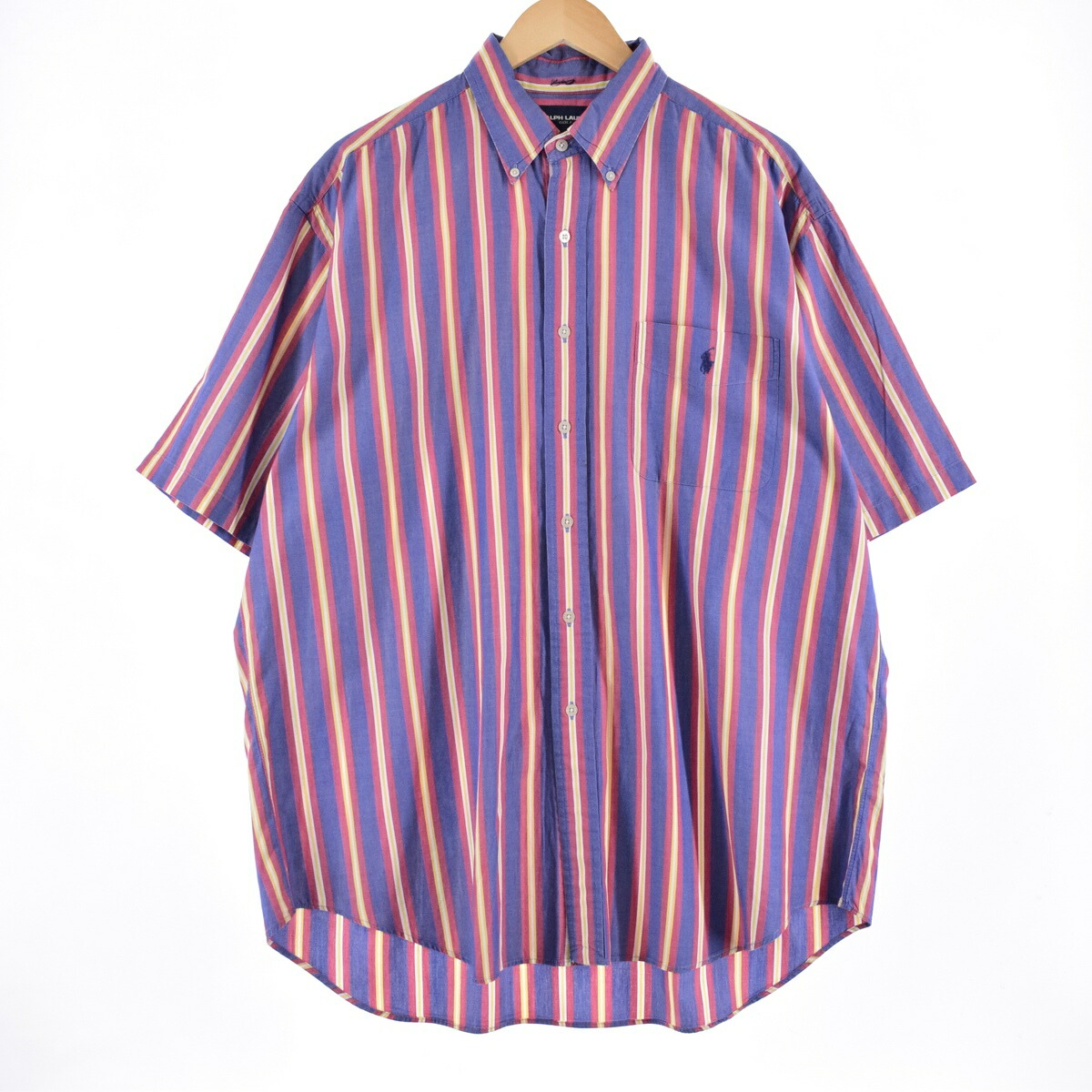 【楽天市場】古着 ラルフローレン Ralph Lauren RALPH LAUREN GOLF TILDEN マルチストライプ 半袖 ボタン ...