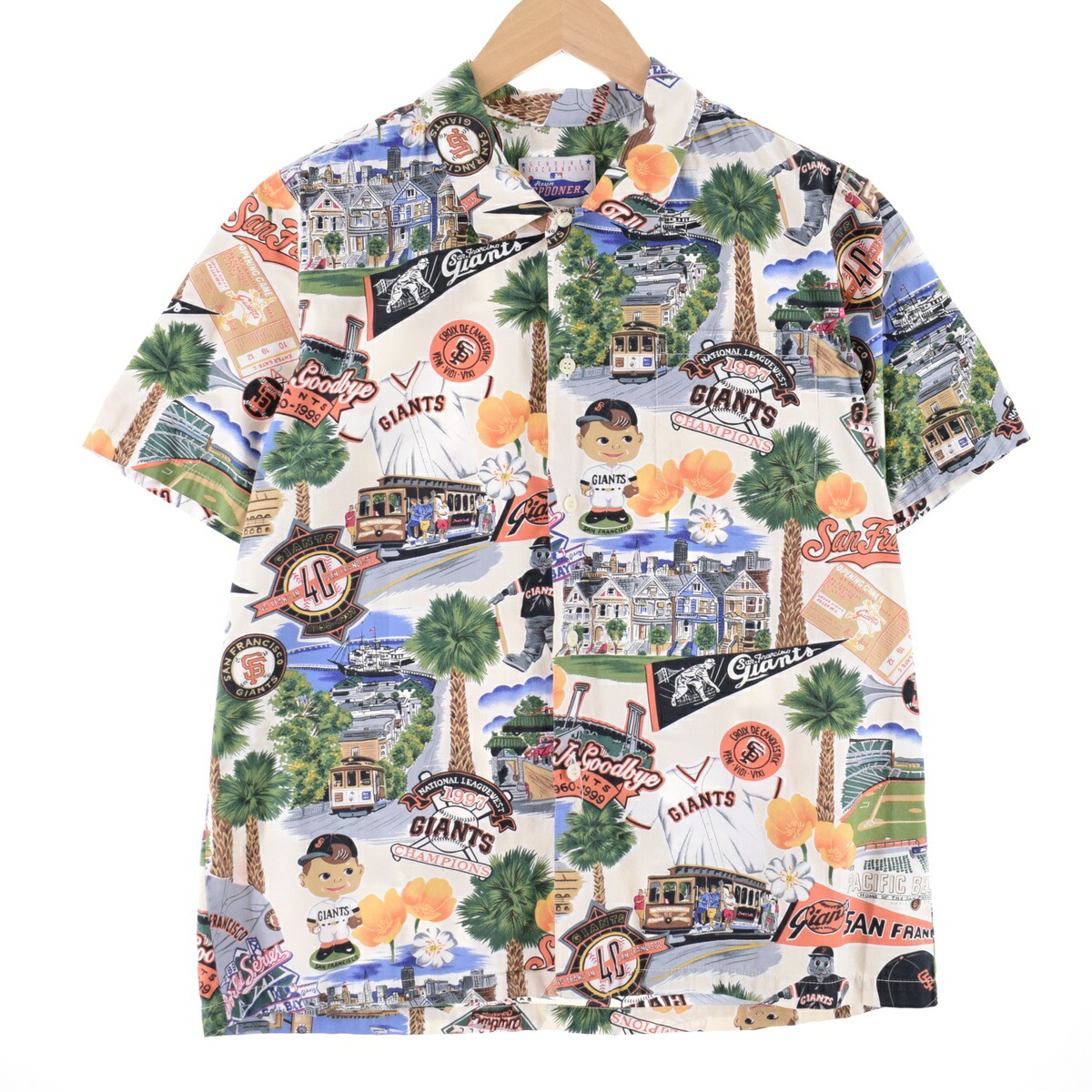 【楽天市場】古着 レインスプーナー REYNSPOONER MLB GENUINE MERCHANDISE ジェニュイン マーチャンダイズ ...