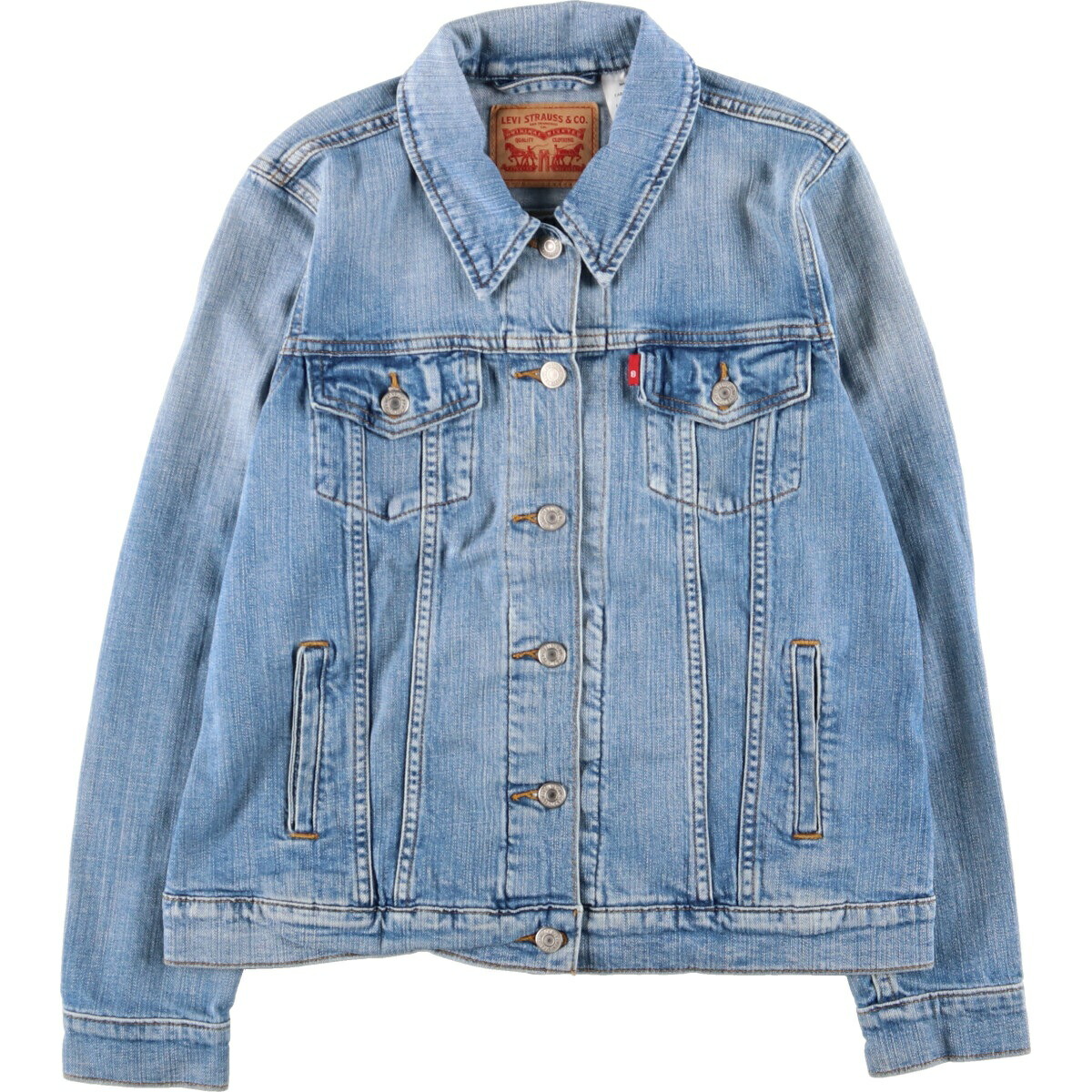 【楽天市場】古着 リーバイス Levi's デニムジャケット Gジャン レディースM /eaa370251 【中古】 【230925】【エルル ...