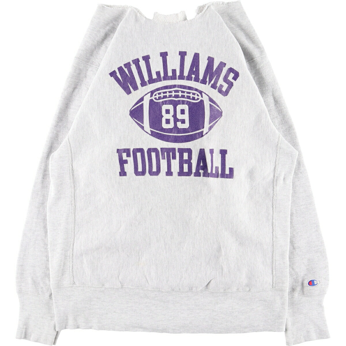 【楽天市場】古着 チャンピオン Champion リバースウィーブ カットオフ 両面プリント カレッジスウェットシャツ トレーナー メンズL ...