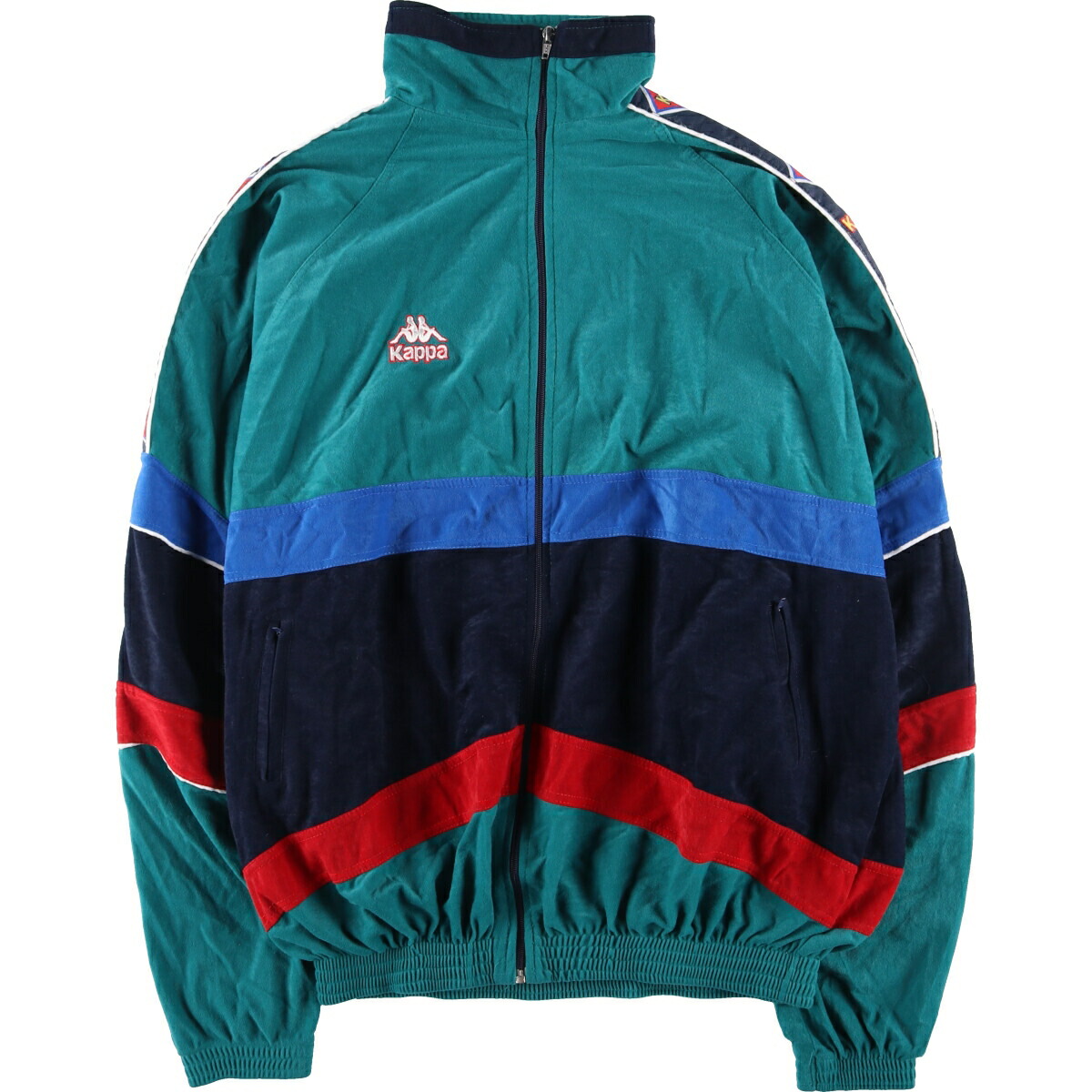 【楽天市場】古着 90年代 KAPPA FCBARCELONA FCバルセロナ ベロア ジャージ トラックジャケット メンズXXL ...