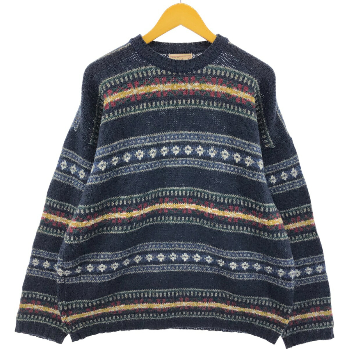 【楽天市場】古着 00'S ウールリッチ WOOLRICH 総柄 ウールニットセーター USA製 メンズXL相当 /eaa472732 【中古 ...