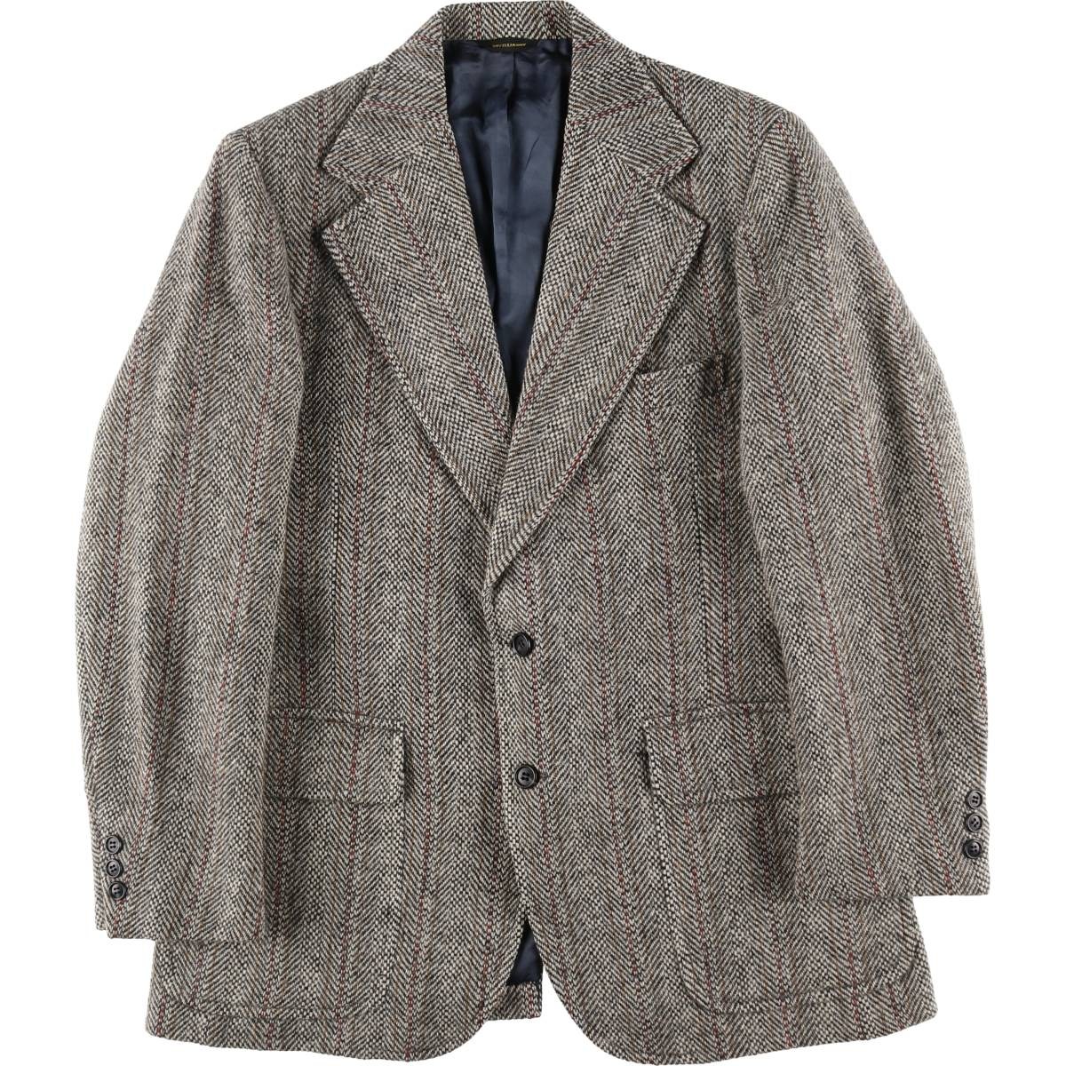 【楽天市場】古着 60'S~ ROSENBLATTS Harris Tweed ハリスツイード ストライプ柄 ヘリンボーン ウールテーラードジャケット メンズM相当 ヴィンテージ ...