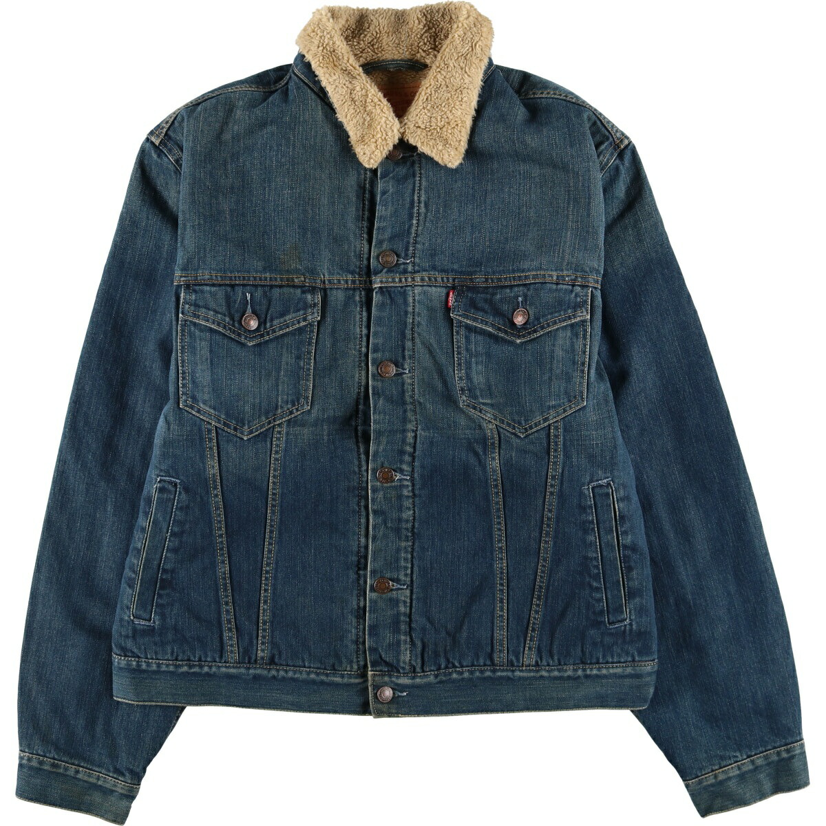 【楽天市場】古着 リーバイス Levi's 71550 04 ユーロモデル デニムボアジャケット メンズL相当 /eaa512188 【中古 ...