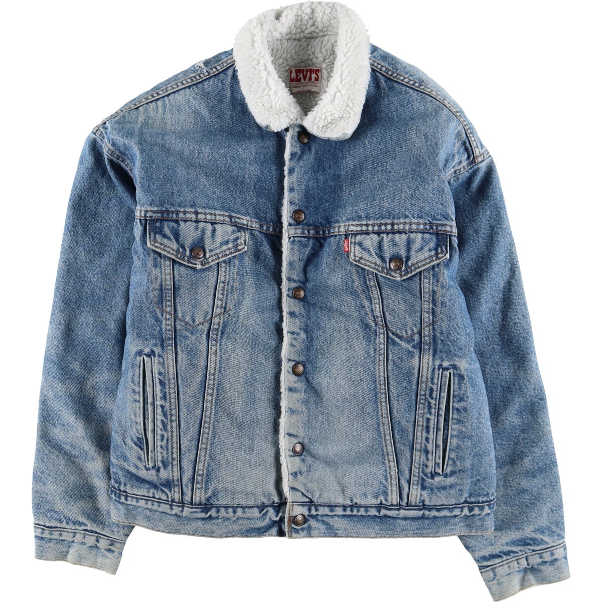 【楽天市場】古着 90'S リーバイス Levi's 70609-0218 デニムボアジャケット USA製 メンズL相当 ヴィンテージ ...