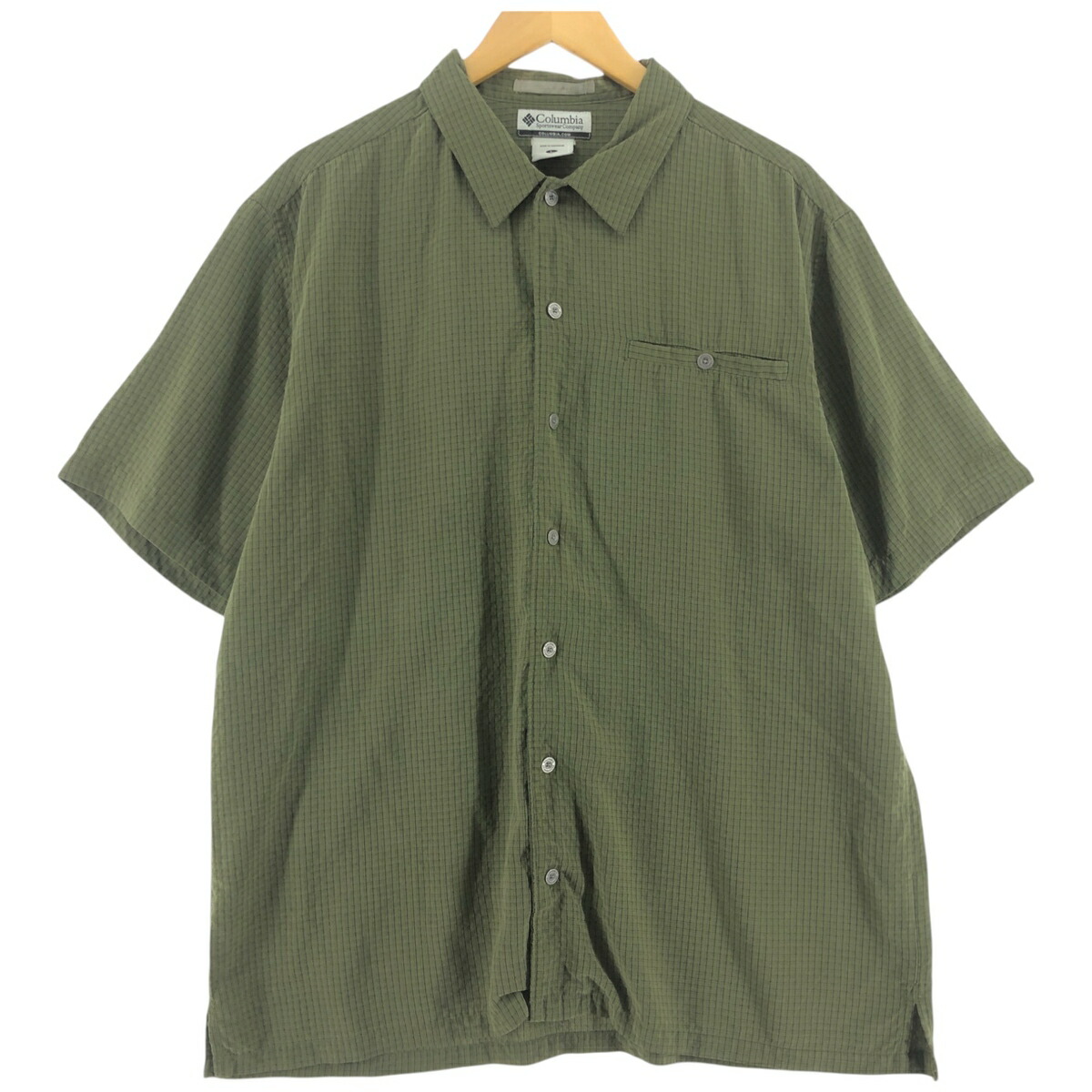 【楽天市場】古着 コロンビア Columbia チェック柄 半袖 ボックスシャツ メンズL相当 /eaa536562 【中古】 【250412】：古着屋JAM