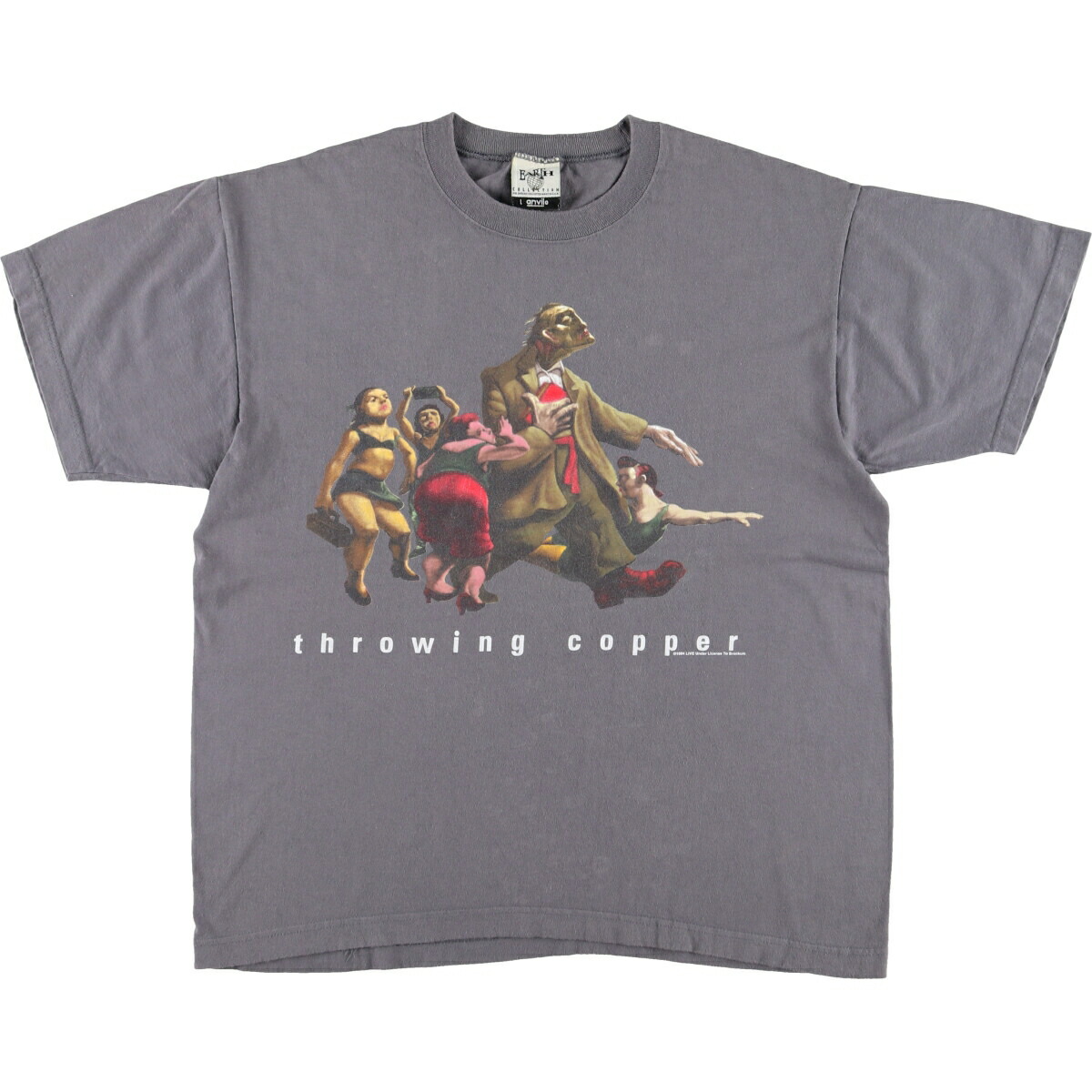 【楽天市場】古着 90年代 アンビル anvil throwing copper summer 95 tour 両面プリント バンドTシャツ ...