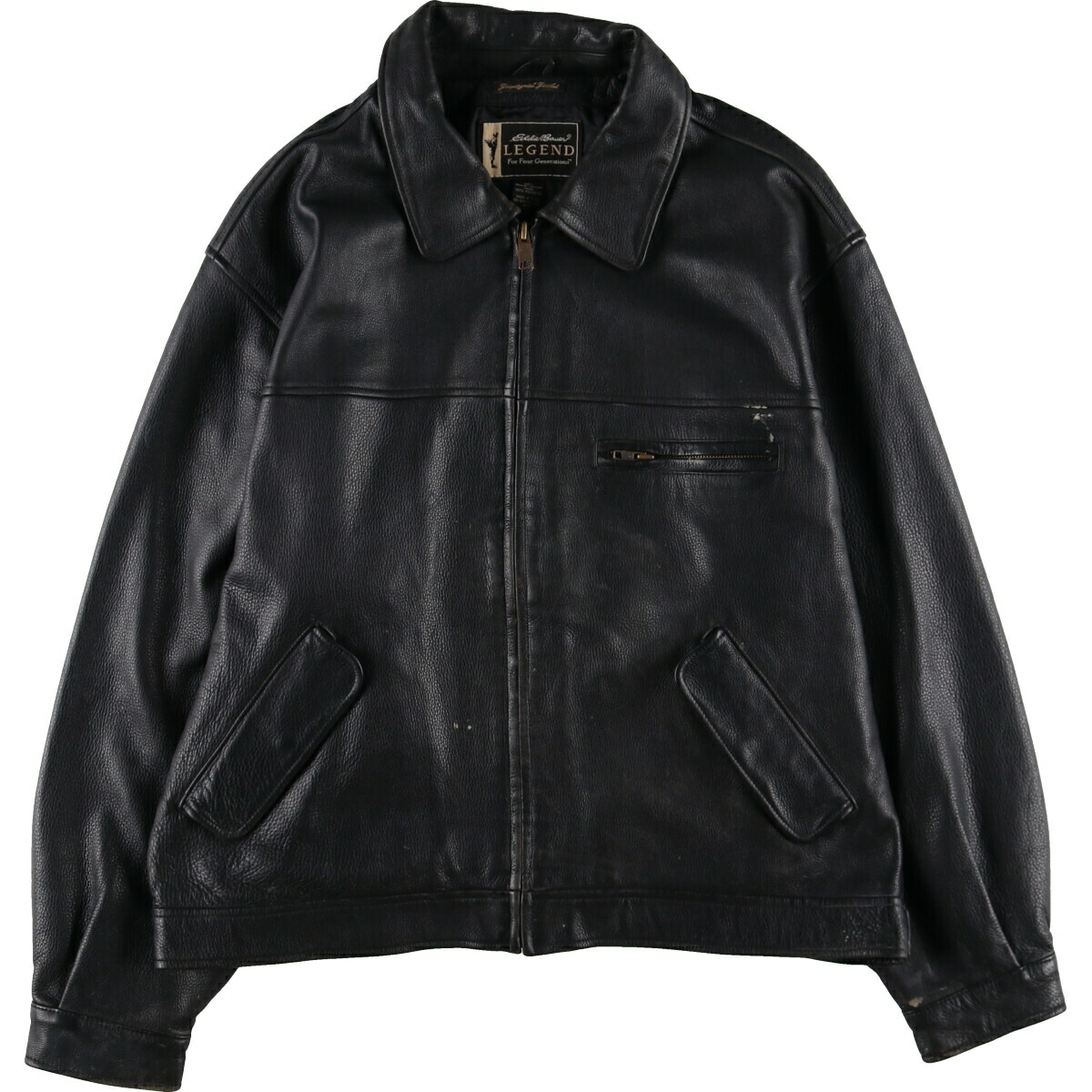 【楽天市場】古着 エディーバウアー Eddie Bauer LEGEND レザーブルゾンタイプ メンズL相当 /evb006341 【中古 ...