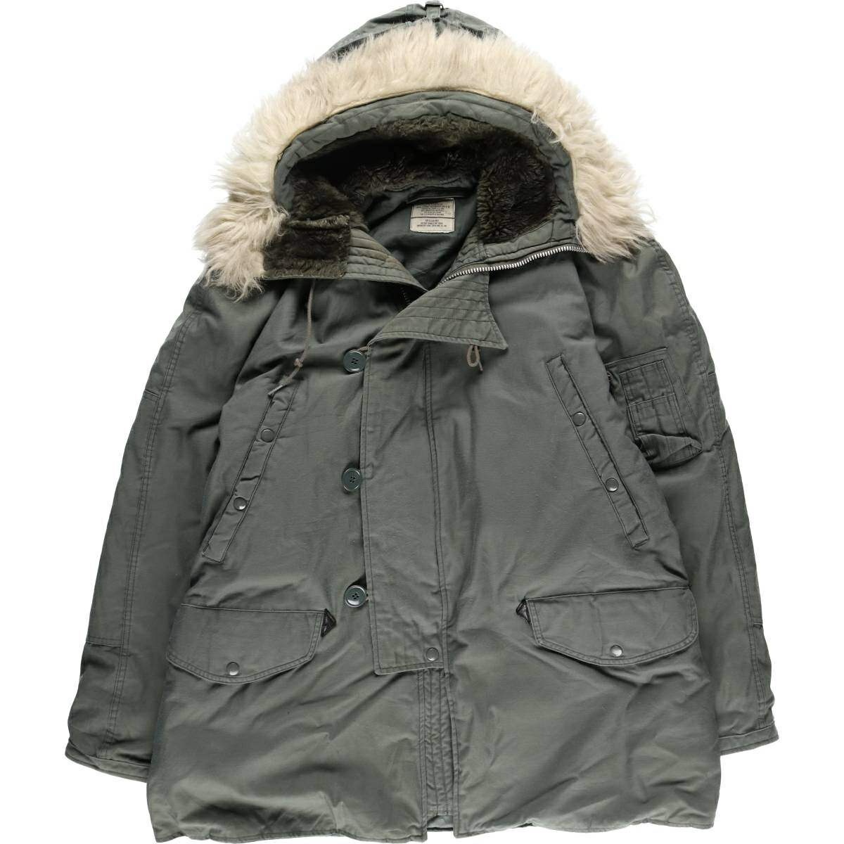 【楽天市場】古着 90'S 米軍実品 N-3B ミリタリー フライトジャケット USA製 LARGE メンズL相当 /evb008115 【中古】 【241229】：古着屋JAM