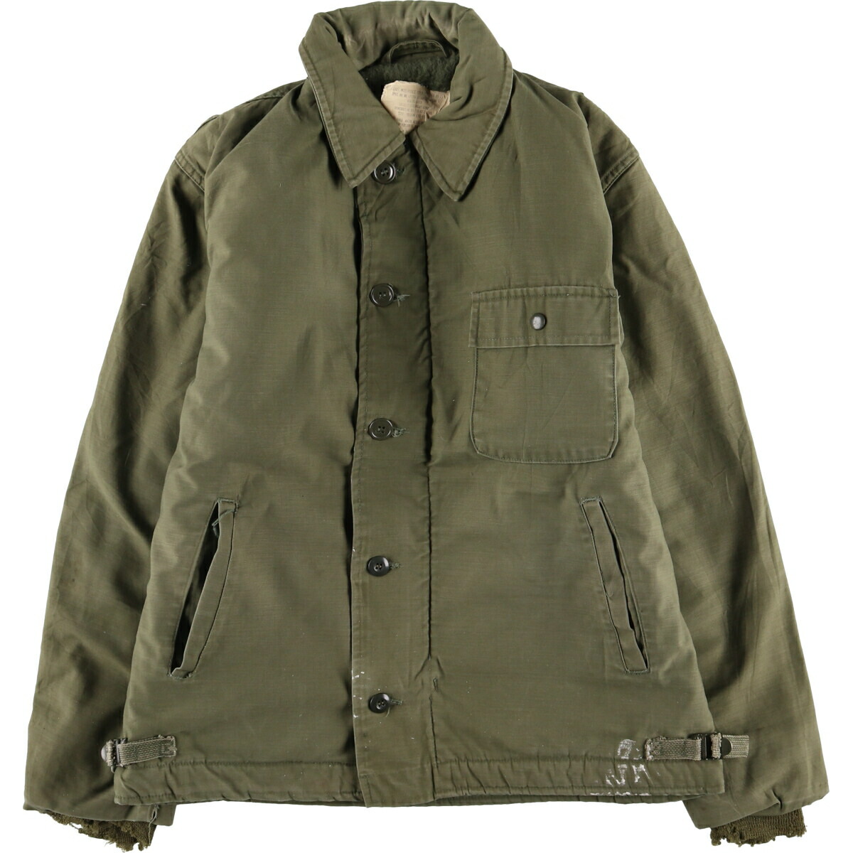 【楽天市場】古着 60'S 米軍実品 A-2 ミリタリー デッキジャケット USA製 MEIDUM(38-40) メンズM相当 ヴィンテージ ...